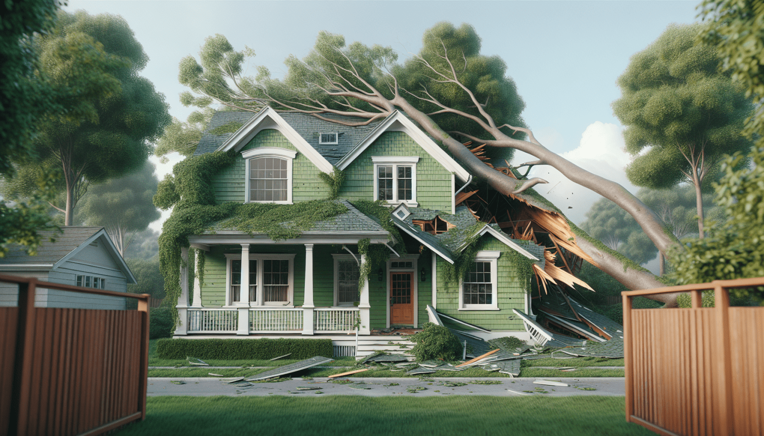 Legal Rights: When a Neighbors Tree Lands on Your House - Neighbor Cut ...